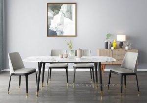 Buy Lexi Marble Top Dining Table, Tables | Fancy Homes