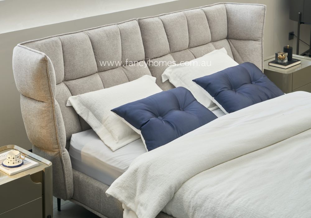 Buy Edwin Contemporary Fabric Bed Frame, Fabric Beds | Fancy Homes